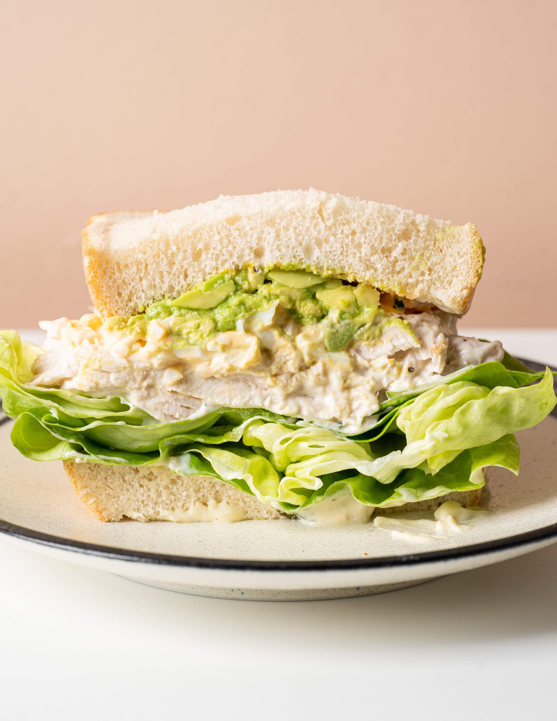 Steam chicken and Avocado Salad Sando box | Catering order